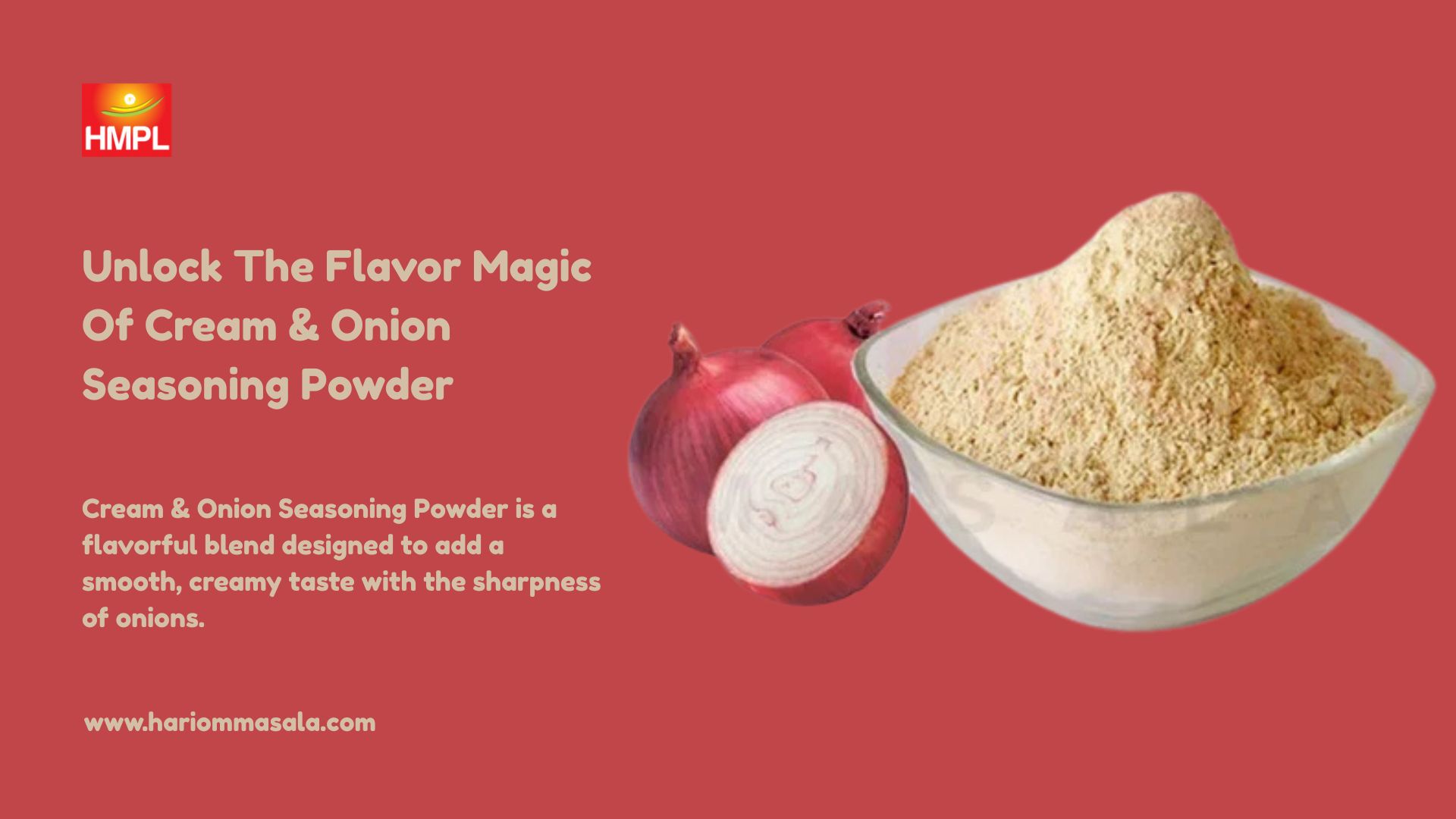 Unlock The Flavor Magic Of Cream & Onion Seasoning Powder